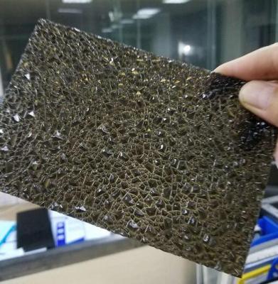 China Fireproof and Flame Retardant Sun Sheets PC Embossed Sheets Greenhouse Panels Diverse Colors for sale
