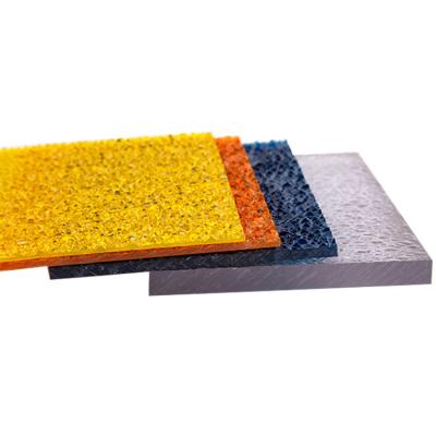 China Wholesale Cheap Polycarbonate Embossed Sheet 2mm-18mm Multiple Colors PC Panel for Construction/Greenhouse for sale