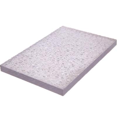 China 100% Bayer Material Solid PC Embossed Sheet Anti-UV Coating 10-Year Guarantee Polycarbonate Panel for sale