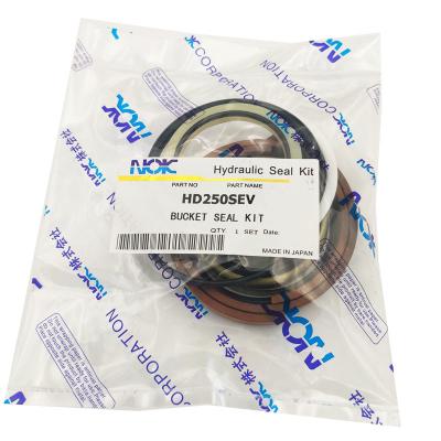 China Hydraulic Cylinder Seal Kit HD250SEV Oil Resistant PTFE NBR PU for Excavator for sale
