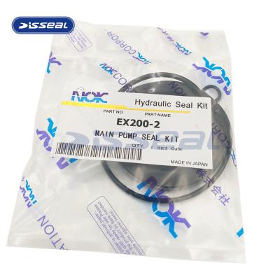 China EX200-2 Main Pump Seal Kit Custom Nitrile Rubber Excavator 1 Set for sale