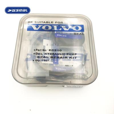 China EC210 Hydraulic Pump Repair Kit Cylinder Rebuild Seal Kit PTFE NBR 1 Set for sale