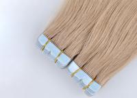 China Double Weft Tape In Human Hair Extensions , European Tape In Hair Extensions for sale