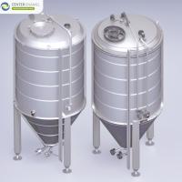 China Automated Brewing Stainless Steel Fermentation Tank Food Grade with Dimple Jackets for sale