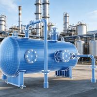 China Stainless Steel Two Phase Separator with Customized Size and 0.1-10 Mpa Design Pressure for Gas Liquid Separation for sale