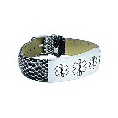 China Europ American Fashion Trendy Stainless Steel Geniune PU Leather Bracelet Bangle LBL18 for sale