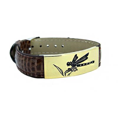China Europ American Fashion Trendy Stainless Steel Geniune PU Leather Bracelet Bangle LBL42 for sale