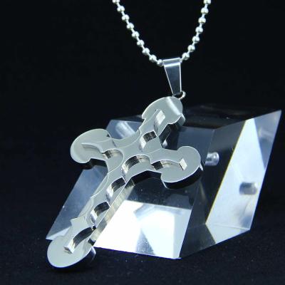 China Fashion Top Trendy Stainless Steel Cross Necklace Pendant LPC370 for sale