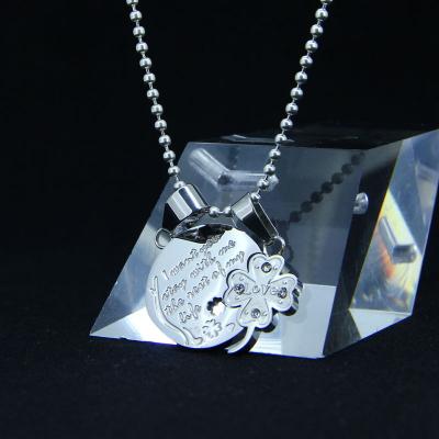 China New Fashion Valentines Holiday Lovers Couples Stainless Steel Necklace Pendants LPL03 for sale