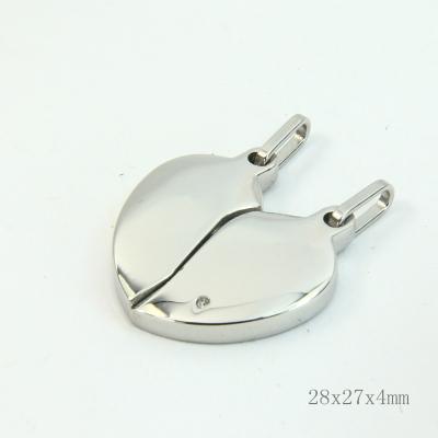 China New Fashion Valentines Holiday Lovers Couples Stainless Steel Necklace Pendants LPL28 for sale