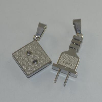 China New Fashion Valentines Holiday Lovers Couples Stainless Steel Necklace Pendants LPL32-1 for sale