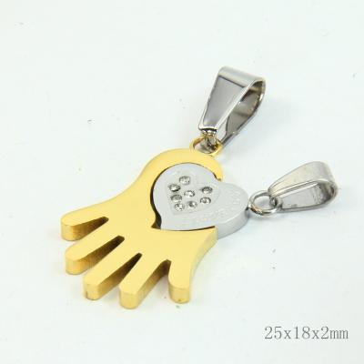 China New Fashion Valentines Holiday Lovers Couples Stainless Steel Necklace Pendants LPL30-1 for sale
