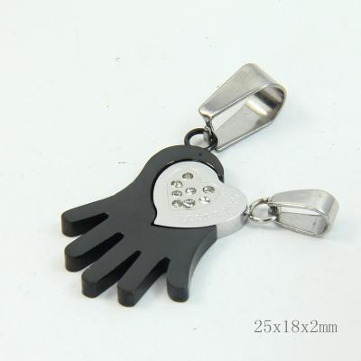 China New Fashion Valentines Holiday Lovers Couples Stainless Steel Necklace Pendants LPL30-2 for sale