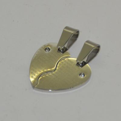 China New Fashion Valentines Holiday Lovers Couples Stainless Steel Necklace Pendants LPL31 for sale