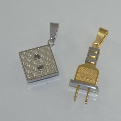 China New Fashion Valentines Holiday Lovers Couples Stainless Steel Necklace Pendants LPL32-2 for sale
