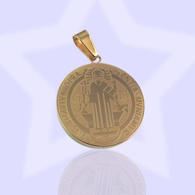 China Fashion High Quality Fashion Stainless Steel Round Shapped Necklace Pendant LPR375 for sale