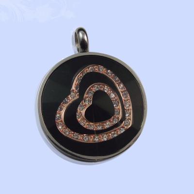 China Fashion High Quality Fashion Stainless Steel Round Shapped Necklace Pendant LPR367-2 for sale
