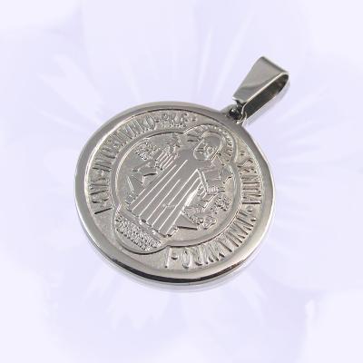 China Fashion High Quality Fashion Stainless Steel Round Shapped Necklace Pendant LPR374 for sale