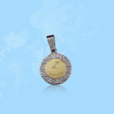 China Fashion High Quality Fashion Stainless Steel Round Shapped Necklace Pendant LPR376 for sale