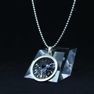 China Fashion High Quality Fashion Stainless Steel Round Shapped Necklace Pendant LPR68 for sale