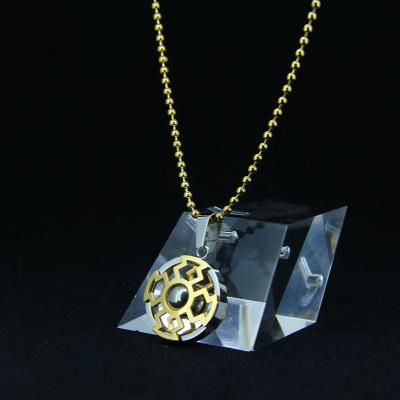 China Fashion High Quality Fashion Stainless Steel Round Shapped Necklace Pendant LPR70 for sale