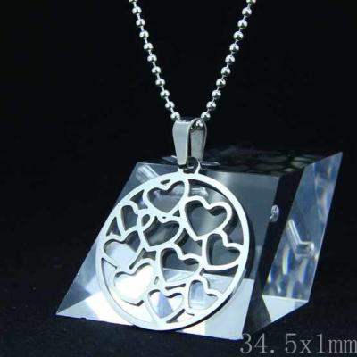 China Fashion High Quality Fashion Stainless Steel Round Shapped Necklace Pendant LPR03 for sale