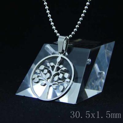 China Fashion High Quality Fashion Stainless Steel Round Shapped Necklace Pendant LPR01 for sale