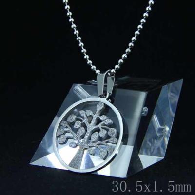 China Fashion High Quality Fashion Stainless Steel Round Shapped Necklace Pendant LPR02 for sale