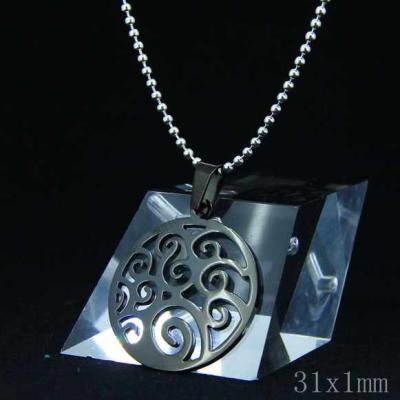 China Fashion High Quality Fashion Stainless Steel Round Shapped Necklace Pendant LPR05 for sale