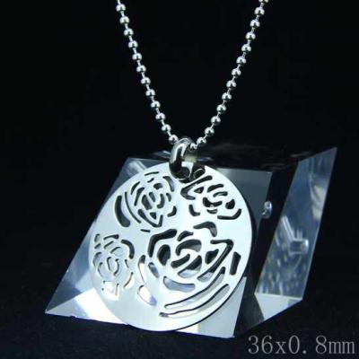 China Fashion High Quality Fashion Stainless Steel Round Shapped Necklace Pendant LPR10 for sale