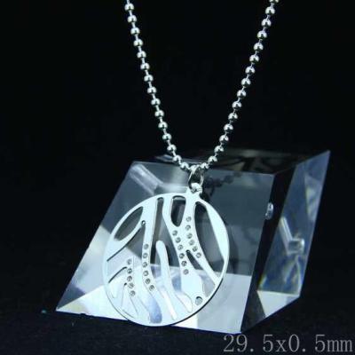 China Fashion High Quality Fashion Stainless Steel Round Shapped Necklace Pendant LPR13 for sale