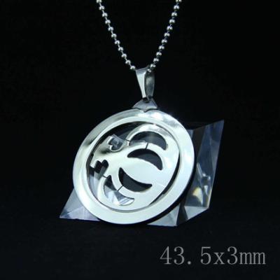 China Fashion High Quality Fashion Stainless Steel Round Shapped Necklace Pendant LPR44 for sale