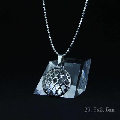 China Fashion High Quality Fashion Stainless Steel Round Shapped Necklace Pendant LPR51 for sale