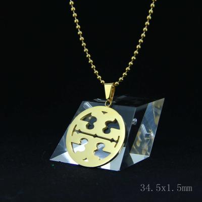 China Fashion High Quality Fashion Stainless Steel Round Shapped Necklace Pendant LPR46 for sale