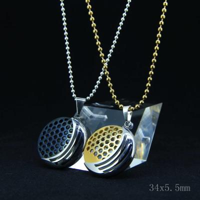 China Fashion High Quality Fashion Stainless Steel Round Shapped Necklace Pendant LPR50 for sale
