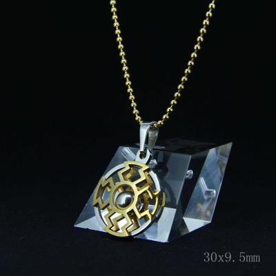 China Fashion High Quality Fashion Stainless Steel Round Shapped Necklace Pendant LPR53 for sale