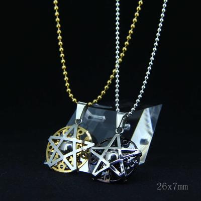 China Fashion High Quality Fashion Stainless Steel Round Shapped Necklace Pendant LPR54 for sale