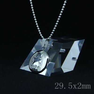 China Fashion High Quality Fashion Stainless Steel Round Shapped Necklace Pendant LPR57 for sale