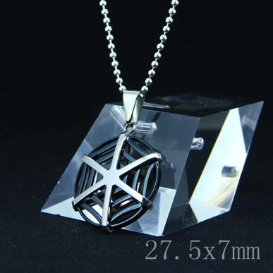 China Fashion High Quality Fashion Stainless Steel Round Shapped Necklace Pendant LPR62 for sale