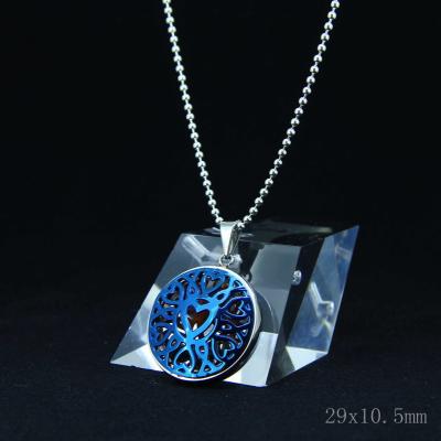 China Fashion High Quality Fashion Stainless Steel Round Shapped Necklace Pendant LPR63 for sale