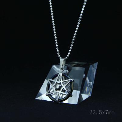 China Fashion High Quality Fashion Stainless Steel Round Shapped Necklace Pendant LPR64 for sale