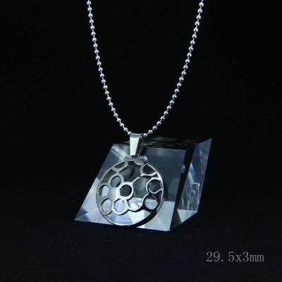 China Fashion High Quality Fashion Stainless Steel Round Shapped Necklace Pendant LPR65 for sale