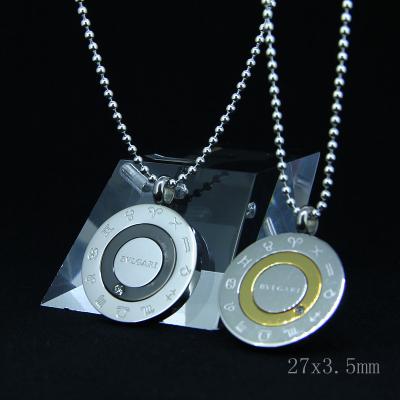 China Fashion High Quality Fashion Stainless Steel Round Shapped Necklace Pendant LPR171 for sale