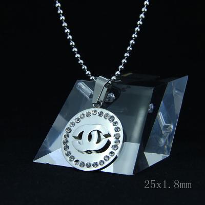 China Fashion High Quality Fashion Stainless Steel Round Shapped Necklace Pendant LPR165 for sale