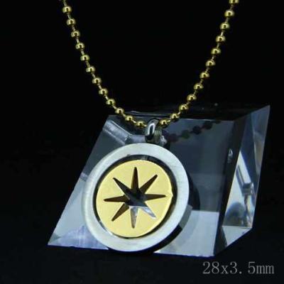 China Fashion High Quality Fashion Stainless Steel Round Shapped Necklace Pendant LPR162 for sale