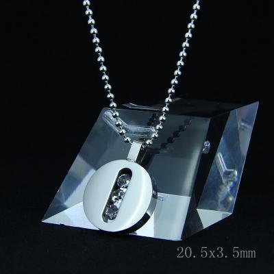 China Fashion High Quality Fashion Stainless Steel Round Shapped Necklace Pendant LPR166 for sale
