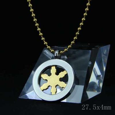 China Fashion High Quality Fashion Stainless Steel Round Shapped Necklace Pendant LPR161 for sale