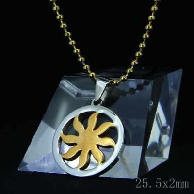 China Fashion High Quality Fashion Stainless Steel Round Shapped Necklace Pendant LPR160 for sale