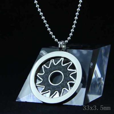 China Fashion High Quality Fashion Stainless Steel Round Shapped Necklace Pendant LPR158 for sale