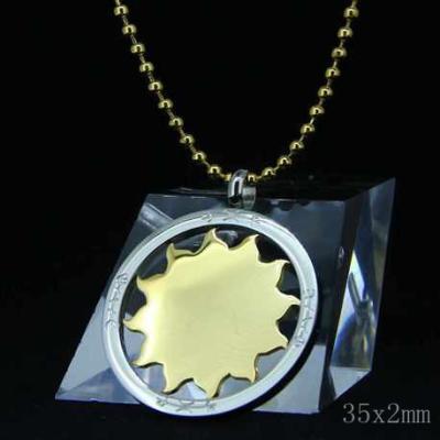 China Fashion High Quality Fashion Stainless Steel Round Shapped Necklace Pendant LPR153 for sale